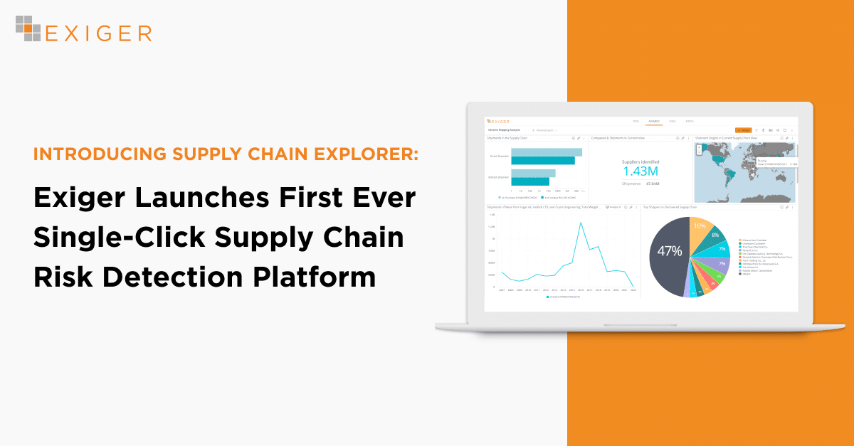 Exiger Launches First Ever Single-Click Supply Chain Risk Detection ...