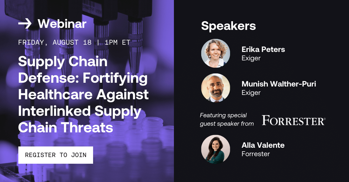 Supply Chain Defense: Fortifying Healthcare Against Interlinked Supply ... Supply Chain Defense: Fortifying Healthcare Against Interlinked Supply ...