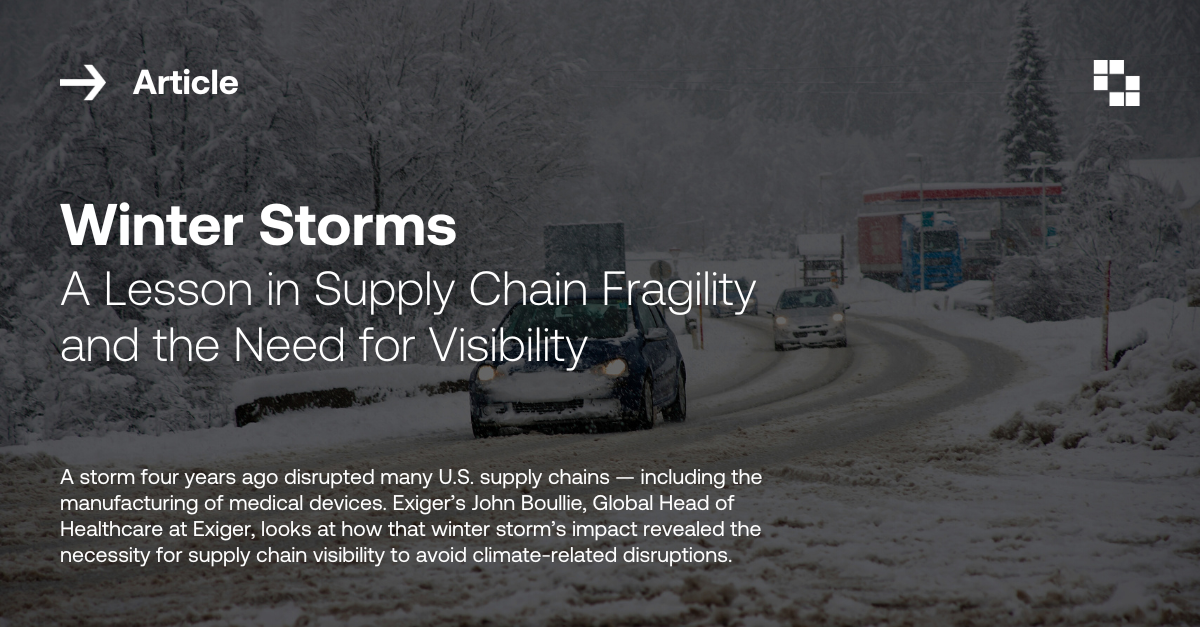 Winter Storms: A Lesson in Supply Chain Fragility and the Need for ...
