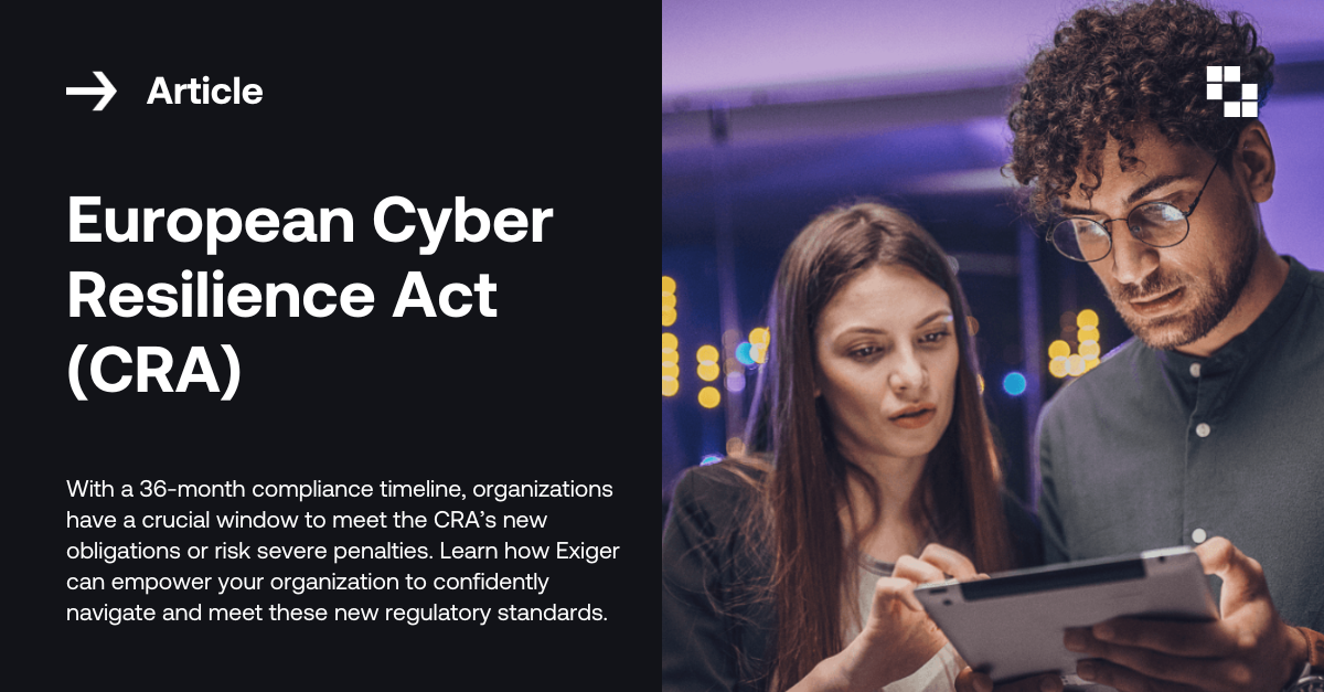 European Cyber Resilience Act (CRA) - Exiger