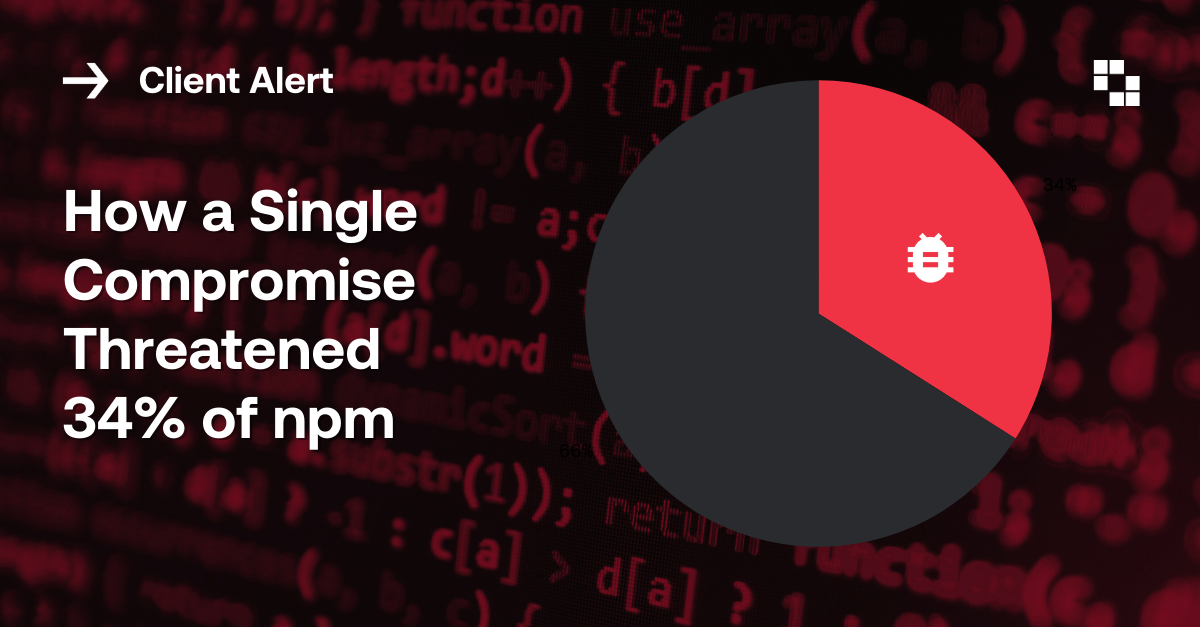 How a Single Compromise Threatened 34% of npm - Exiger